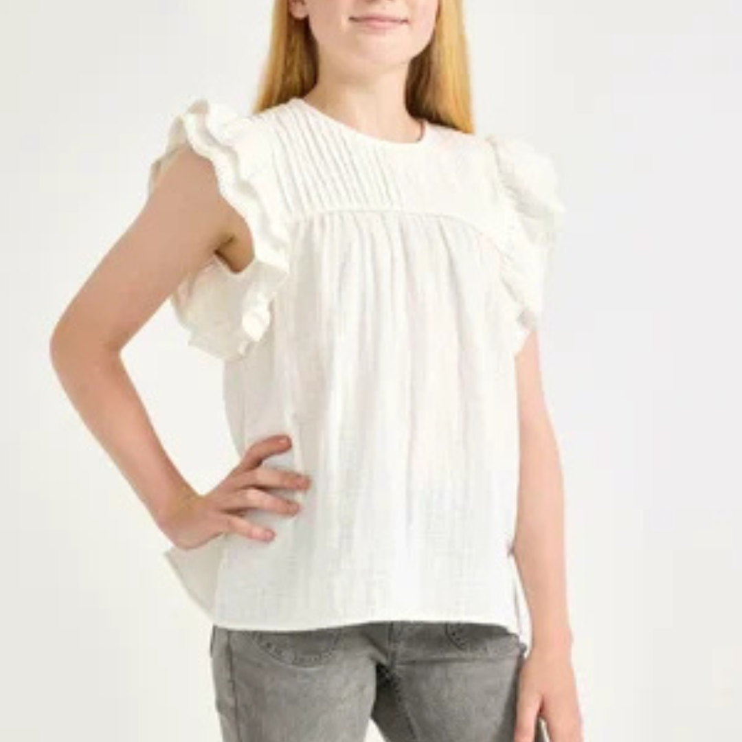 Baby Girl Tops | Cotton, Muslin & Frill Sleeve Tees – Page 3 – True