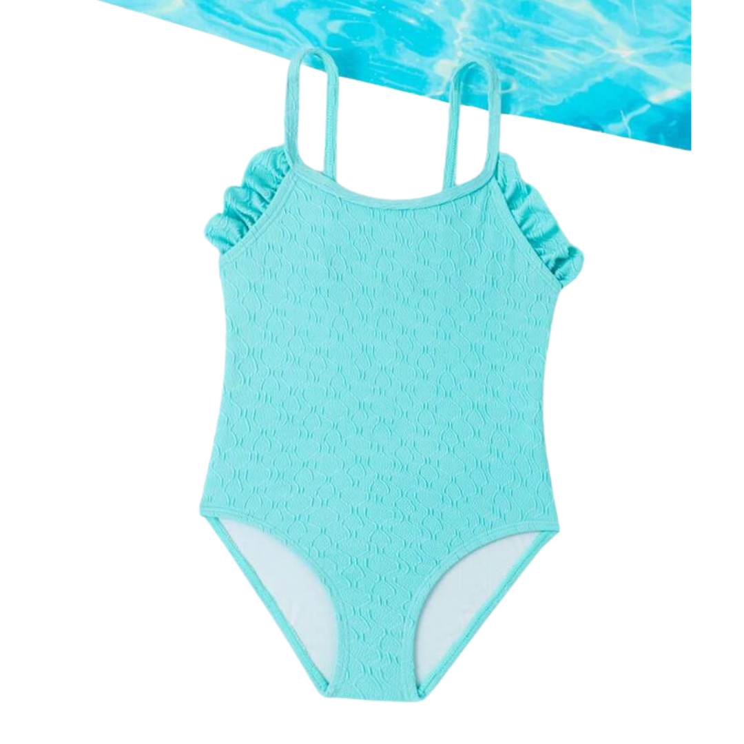 Girls Aqua One Piece Swimsuit – True