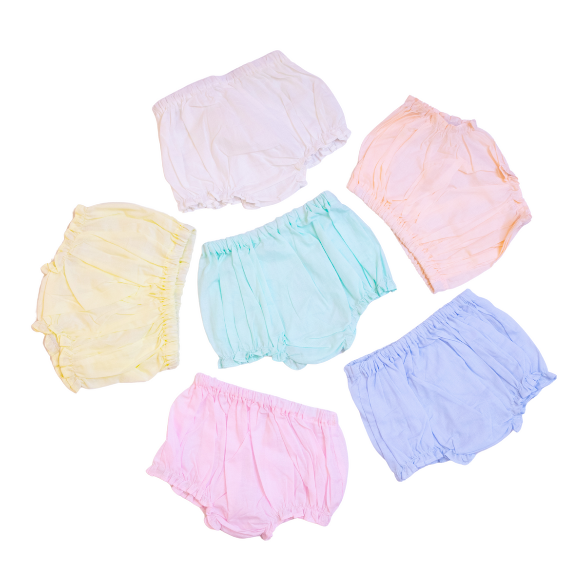 Baby Bloomers - 6 Pack Set of Mix Colors | True