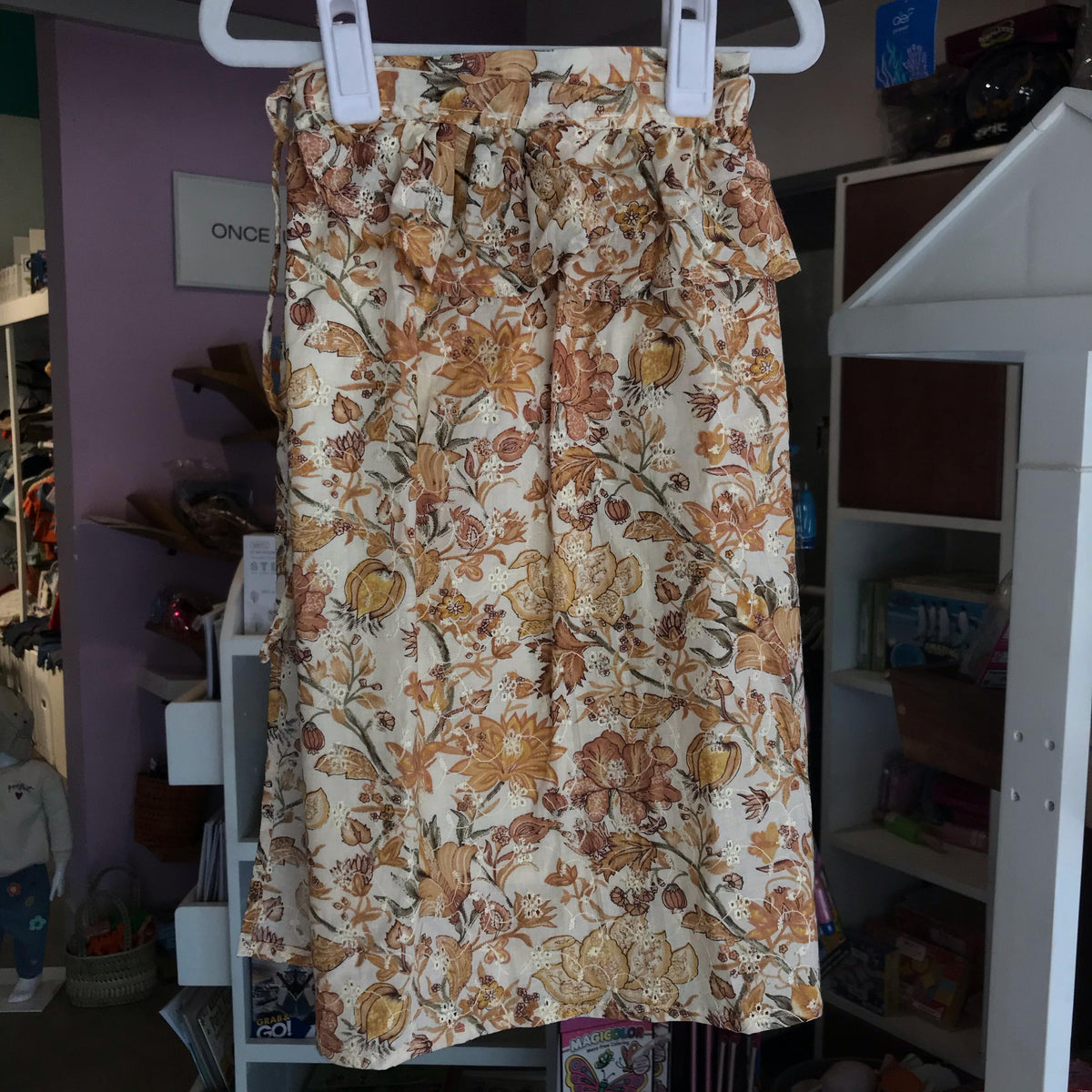 Traditional Awurudu Skirt - Beige Flower – True