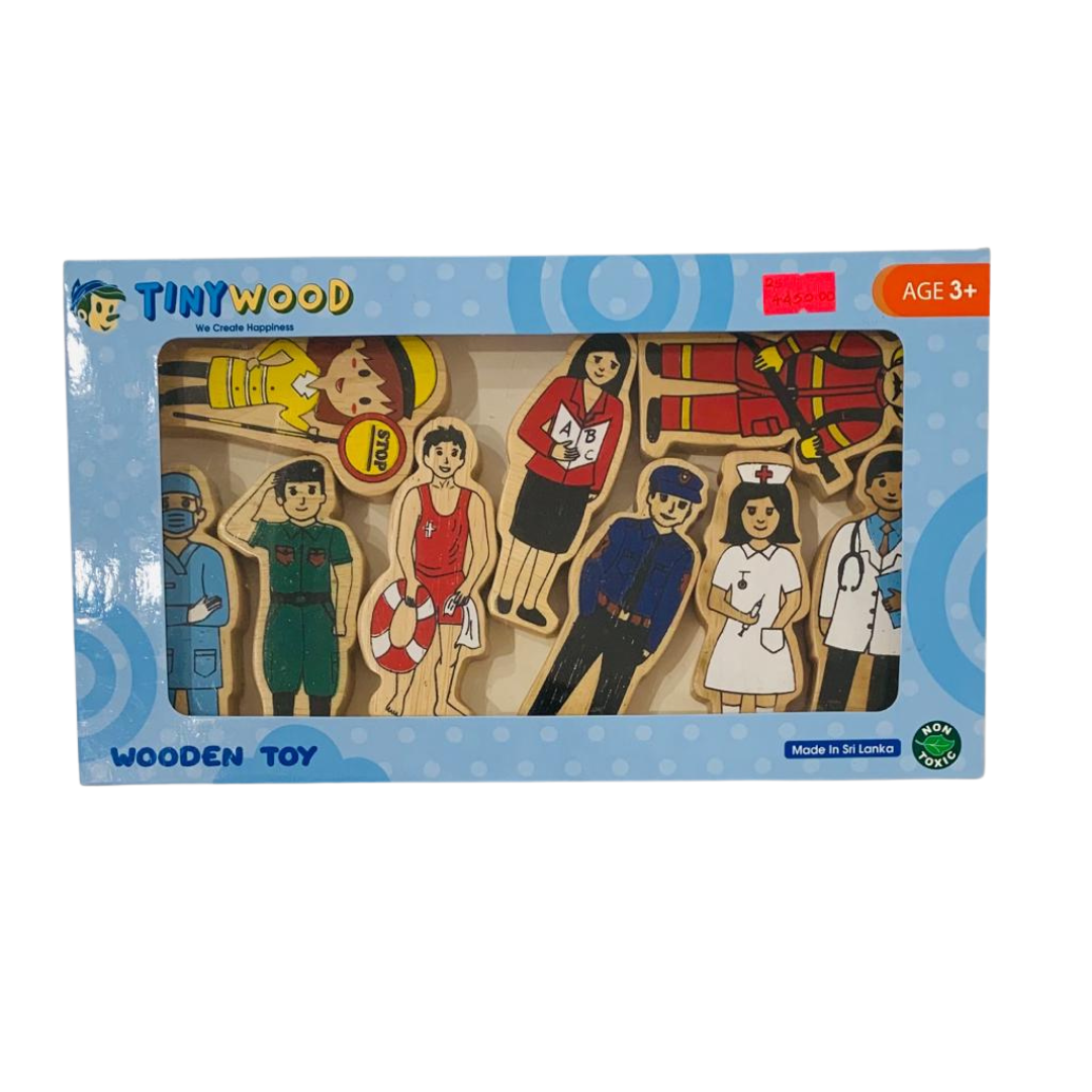 Occupation Human Figures Wooden Toy Set – True