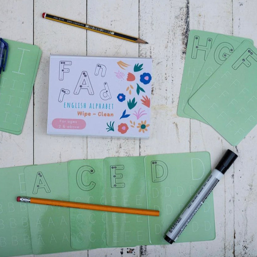 English Alphabet: Wipe Clean Cards – True
